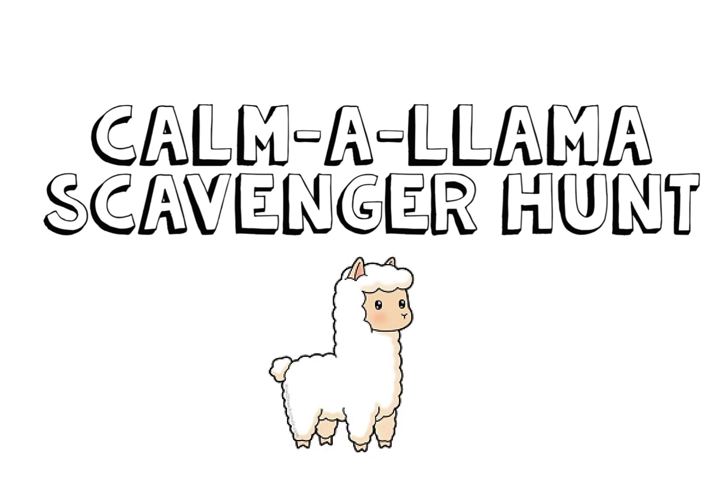 Calm-a-llama Scavenger Hunt | Sussman