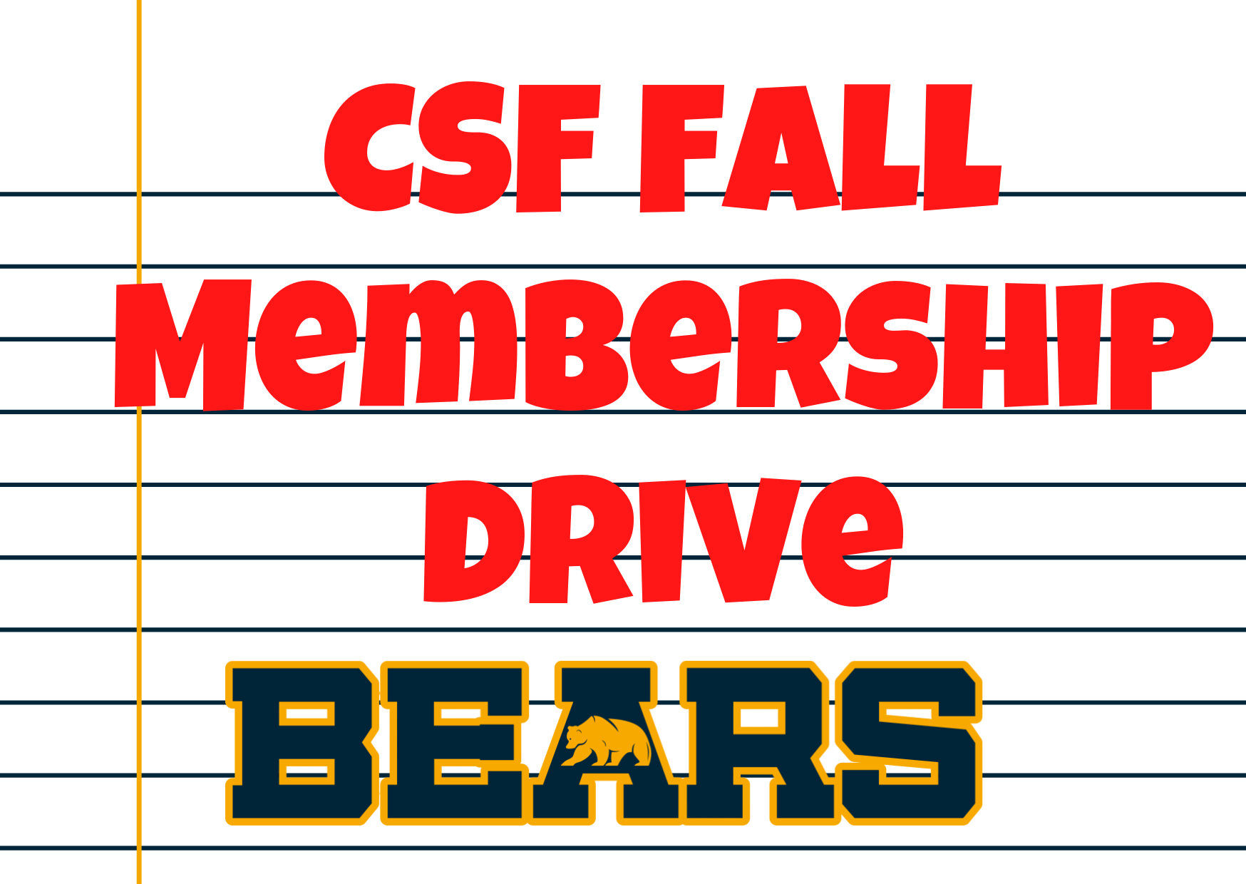 CSF Fall Membership Drive | Warren High School