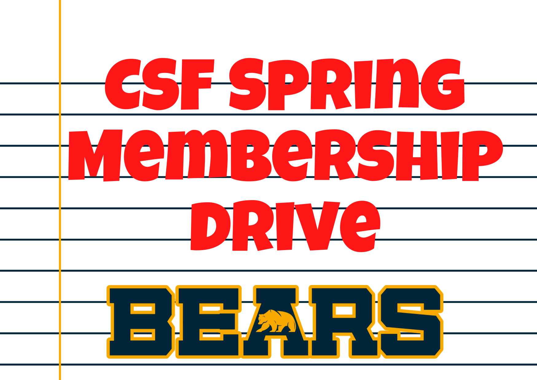 CSF Spring Membership Drive | Warren High School