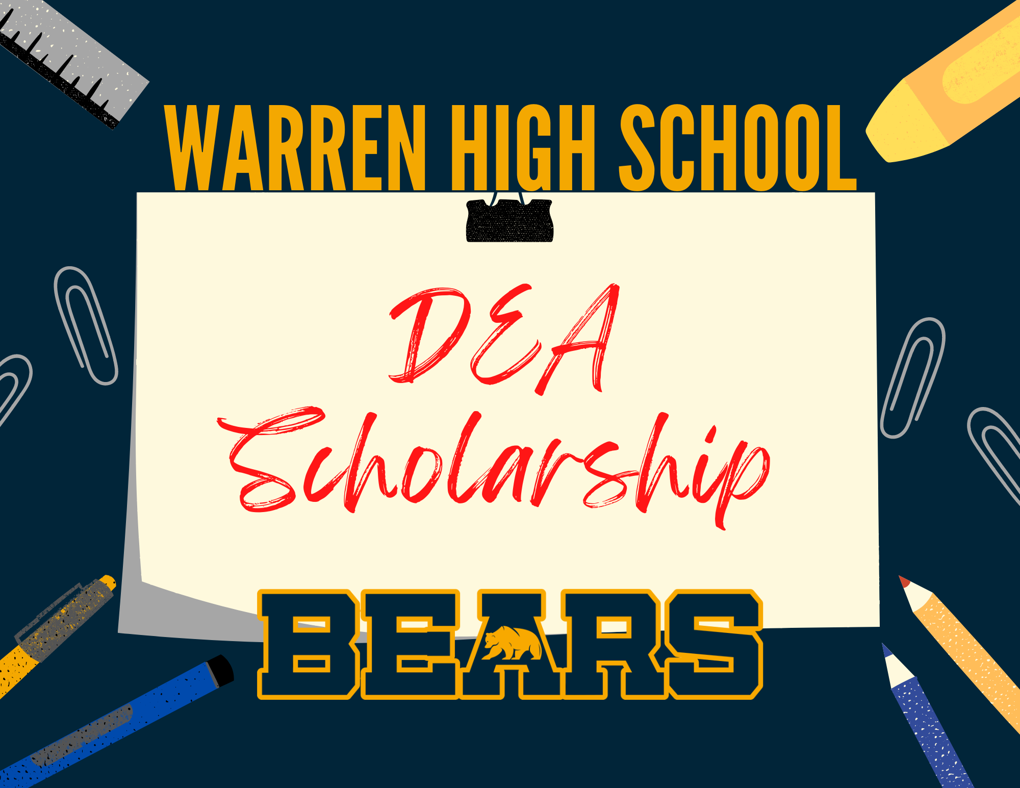 DEA Scholarship | Warren High School